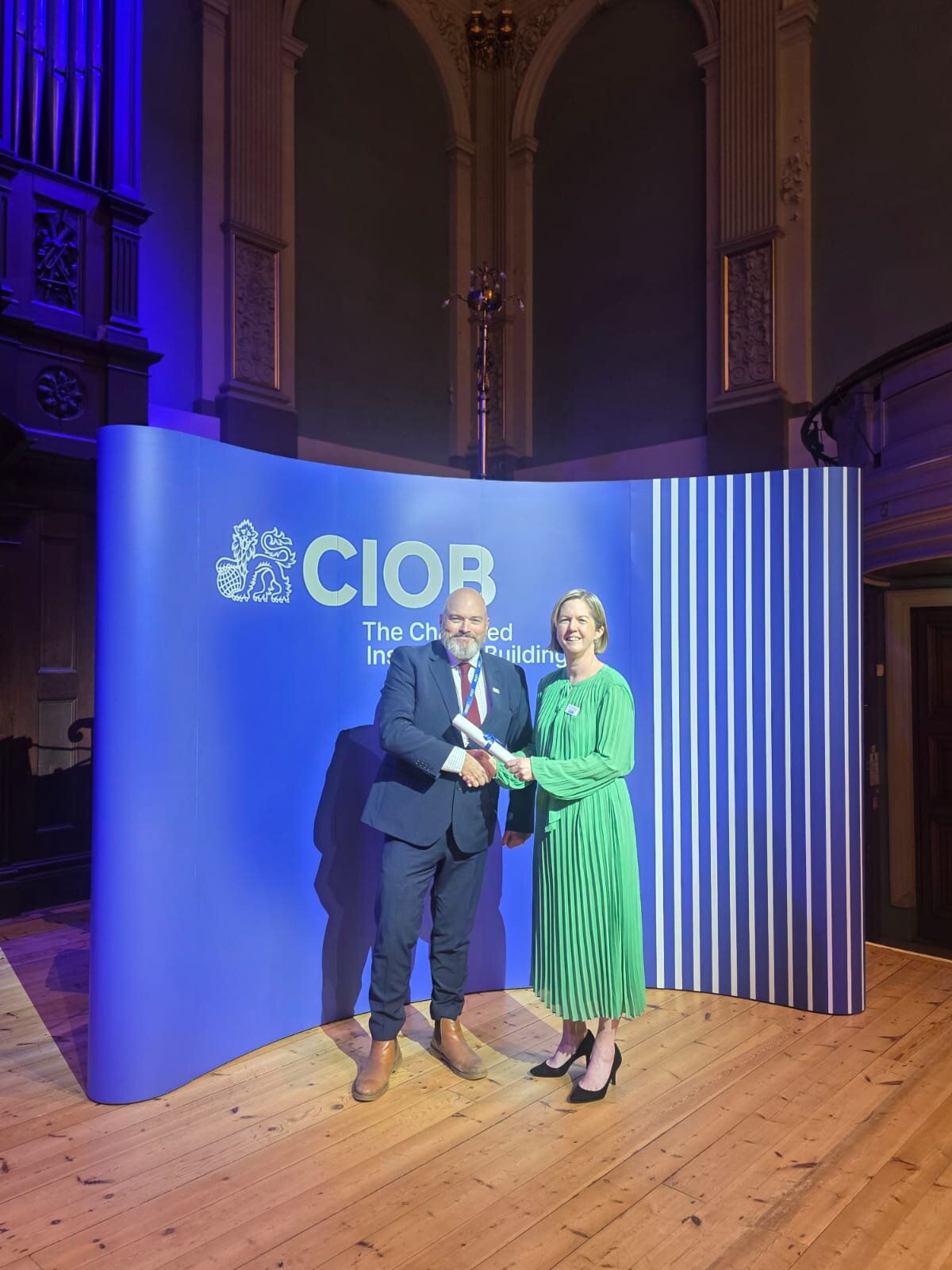 MD of Vitruvius receives the CIOB Construction Management Company ...